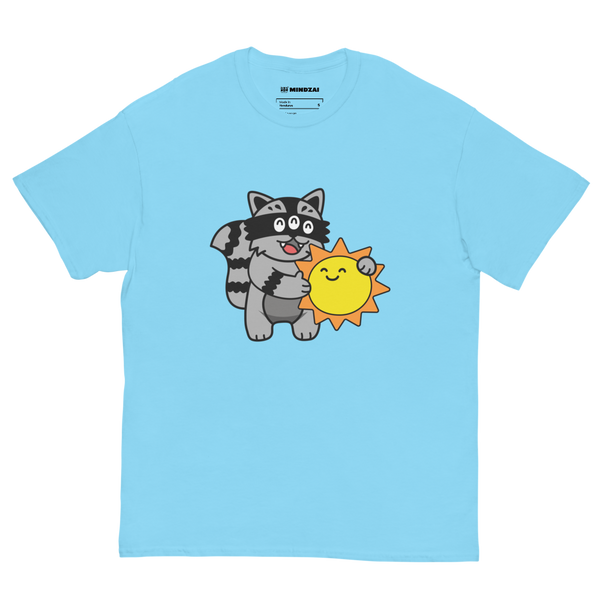 Sunshine Is Your Friend Hunter T-Shirt Sky Blue - Mindzai
