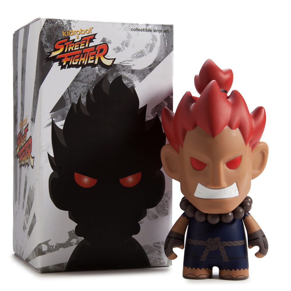 Street Fighter V Akuma Vinyl Toy Figure by Kidrobot x Capcom - Mindzai