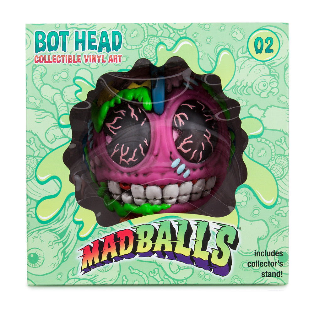 Mad Balls x Kidrobot Bot Head Medium Figure - Mindzai