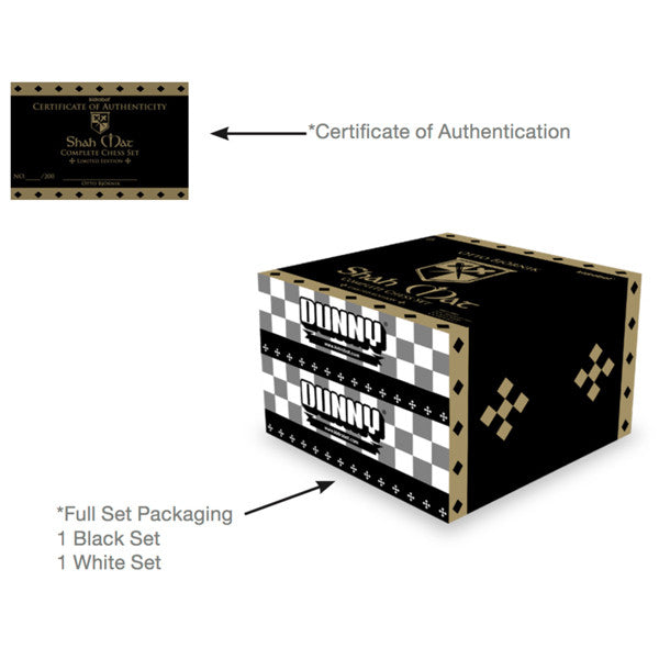 Shah Mat Complete Dunny Chess Set by Otto Bjornik - Preorder - Mindzai