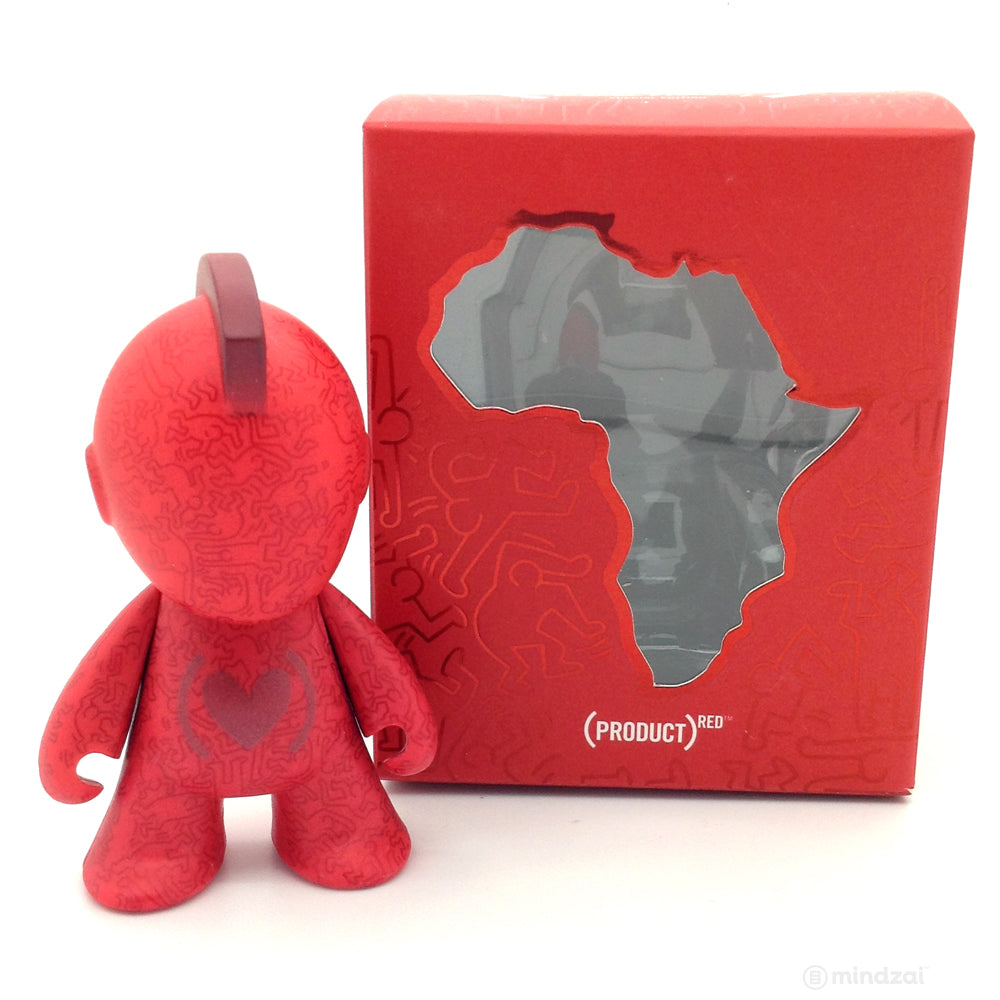 Red Special Edition Mascot by Keith Haring x Kidrobot - Mindzai