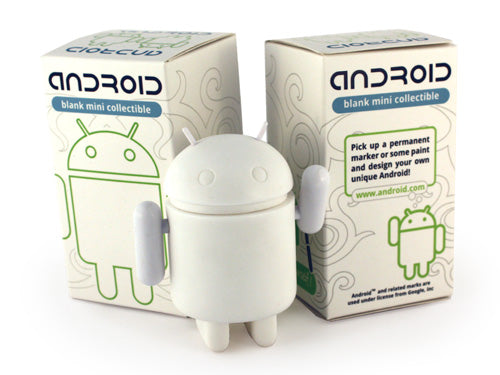 DIY Android 3" Minifigure - White Edition - Mindzai